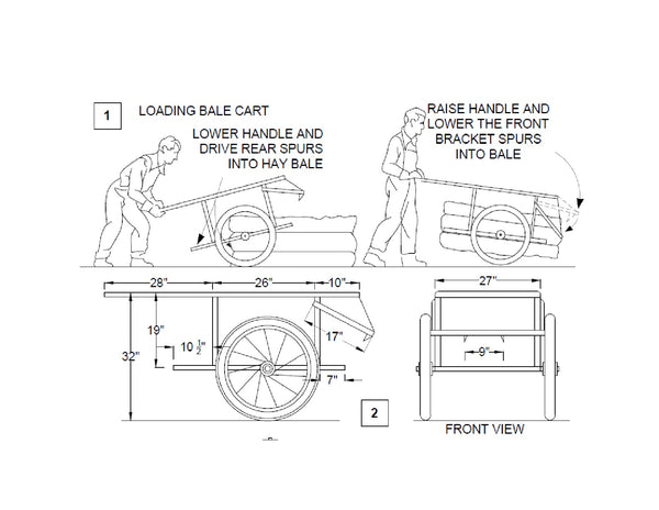 Hay Bale Hand Cart Plans DIY Cart Trolley - Farm Dolly – The Best DIY ...