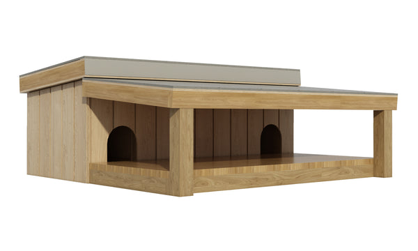 Multi Dog House With Covered Porch - DIY Dog House Plans – The Best DIY ...